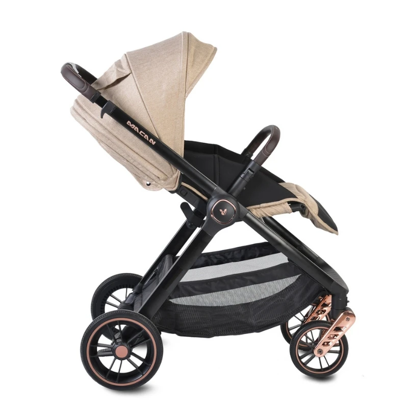 Cangaroo Macan kolica za bebe 3u1 Beige, 0m+ :: 4Kids