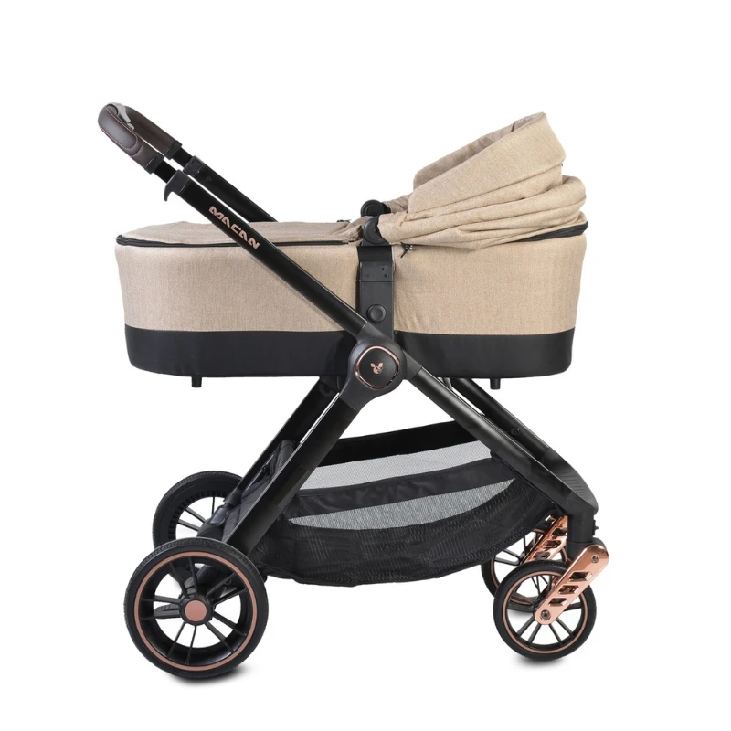 Cangaroo Macan kolica za bebe 3u1 Beige, 0m+ :: 4Kids