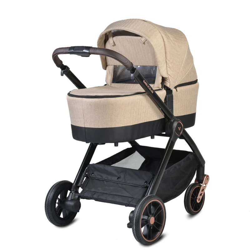 Cangaroo Macan kolica za bebe 3u1 Beige, 0m+ :: 4Kids