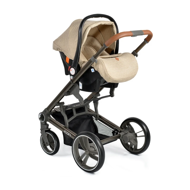 Cangaroo Macan kolica za bebe 3u1 Beige, 0m+ :: 4Kids