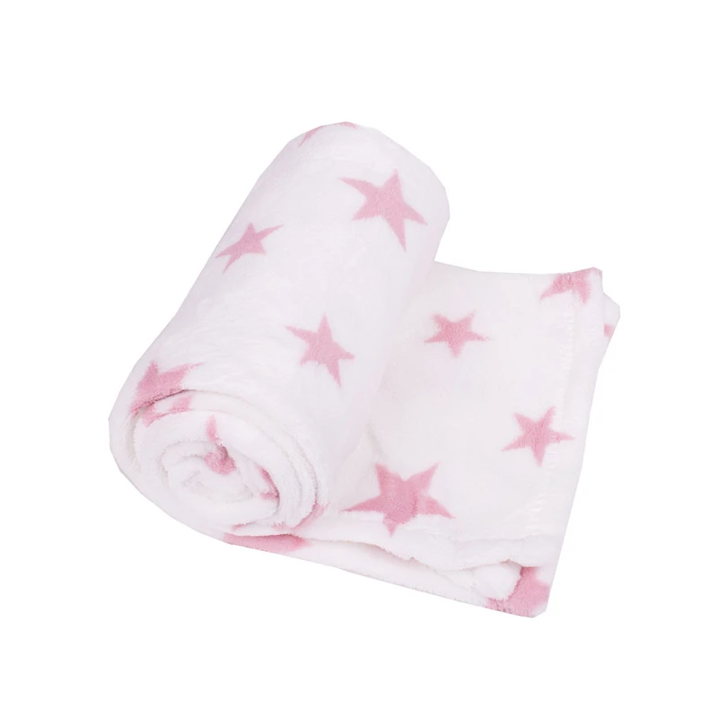 Jungle ćebe za bebe Zvezdica Roze, 130x180cm :: 4Kids