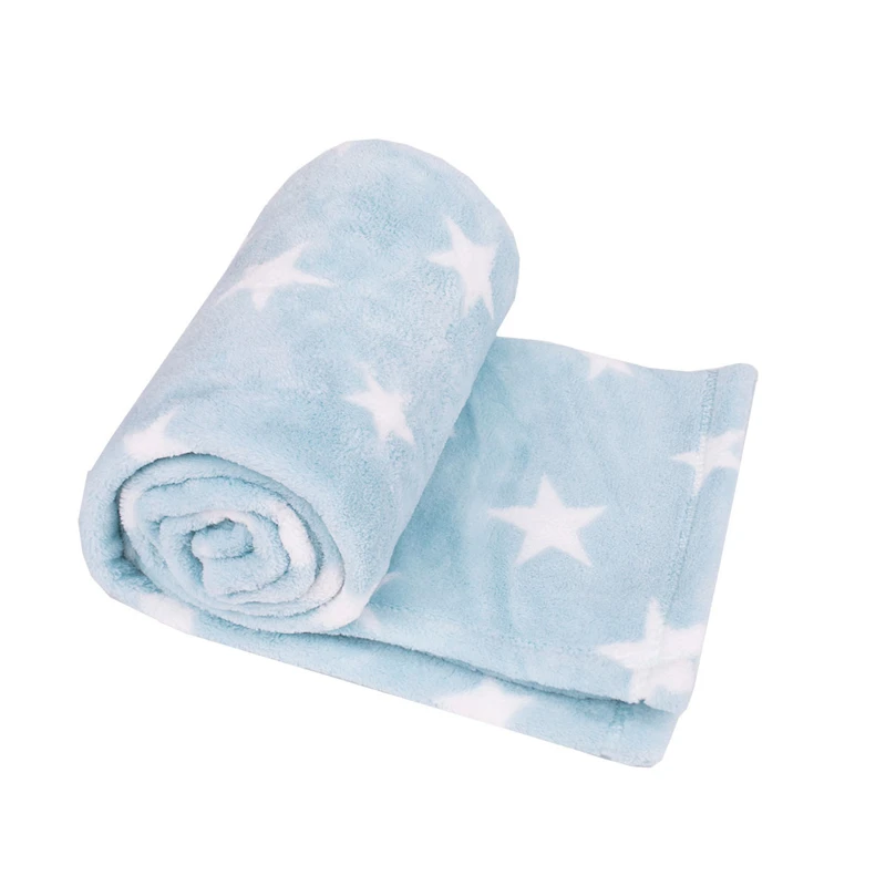 Jungle ćebe za bebe Zvezdica Svetlo Plava, 100x130cm :: 4Kids