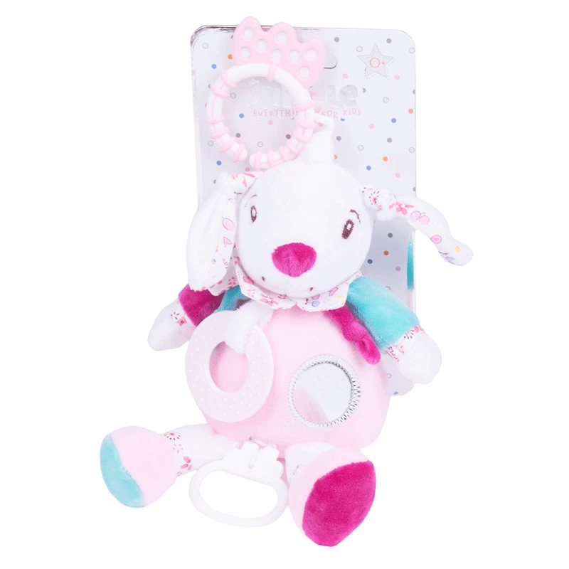 Jungle muzička igračka na potez Zeka roze :: 4Kids