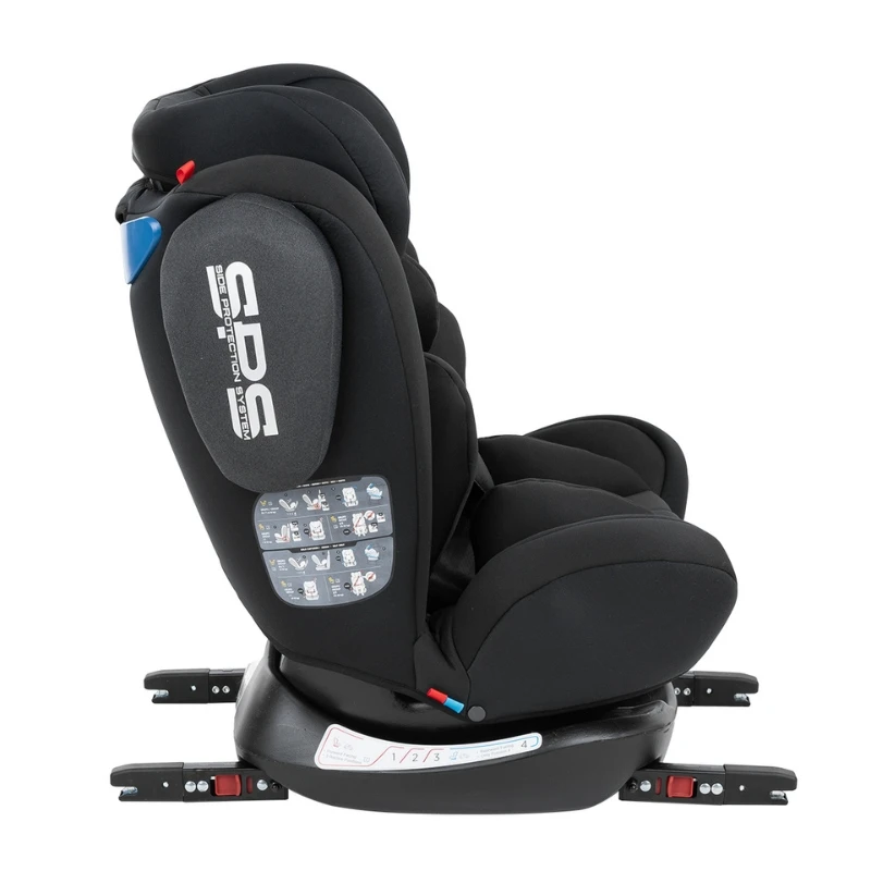 Kikka Boo 4 Fix Double Isofix auto sedište Black :: 4Kids