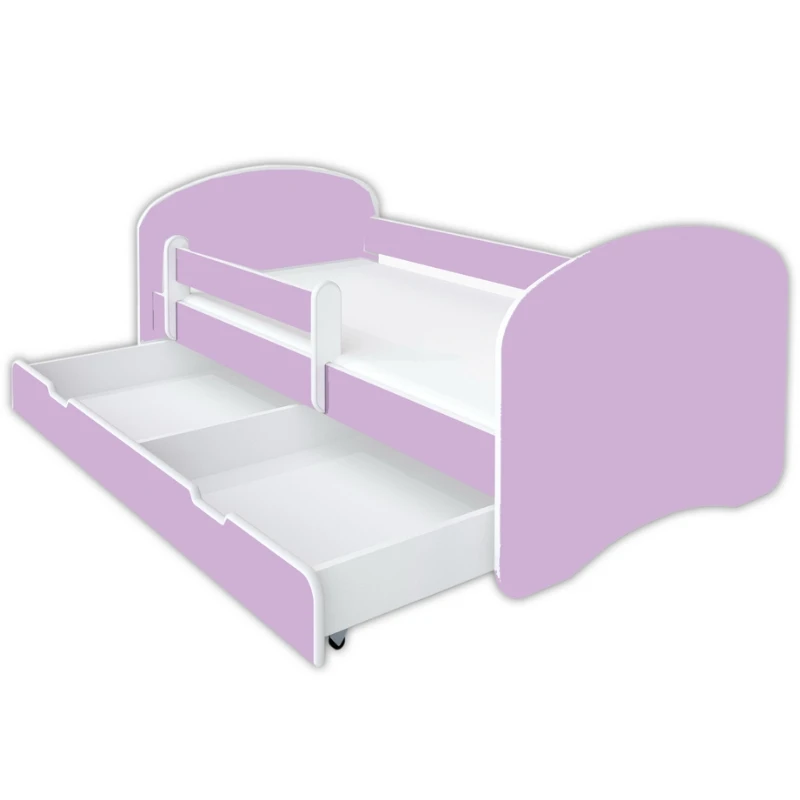 Krevet za decu sa fiokom Happy III Lawander, 180x80