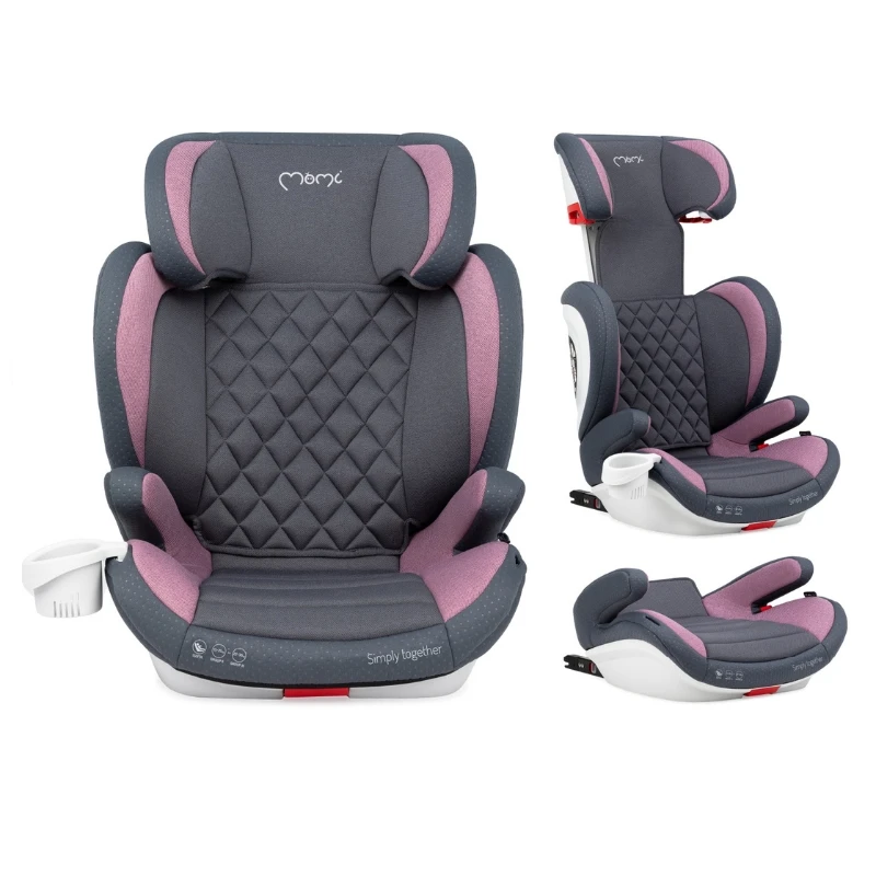MoMi Quick Fix auto sedište Pink, 15-36 kg :: 4Kids
